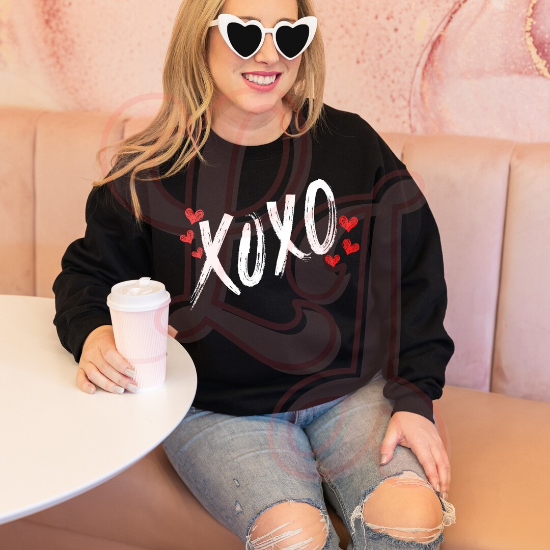 XOXO Doodle Hearts Digital Download PNG, Valentines Day PNG, Love Png ...