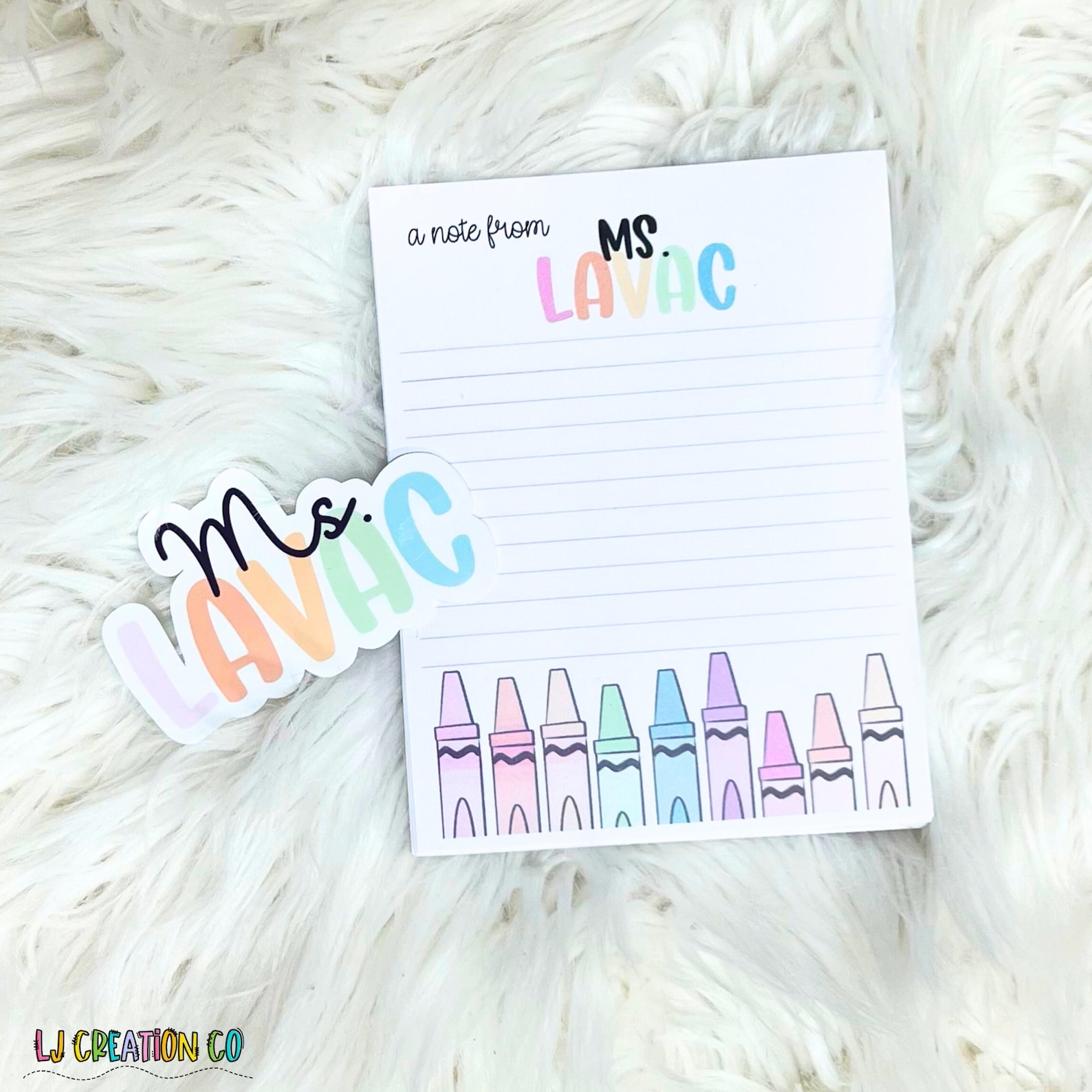 Custom Notepad and Sticker Set for Teachers. Gift for Teachers From ...