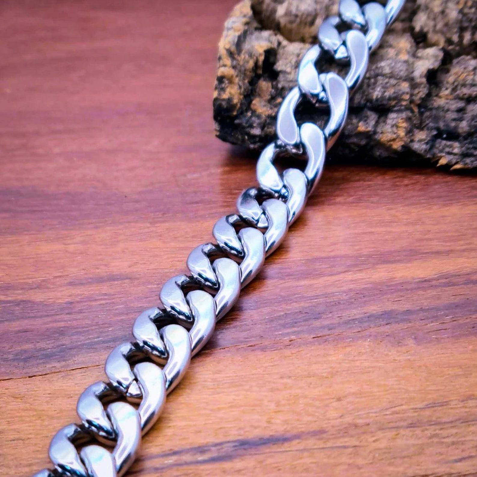 Large Link Steel Chain for Men, 12mm Wide. for Spain, Buy Today and ...