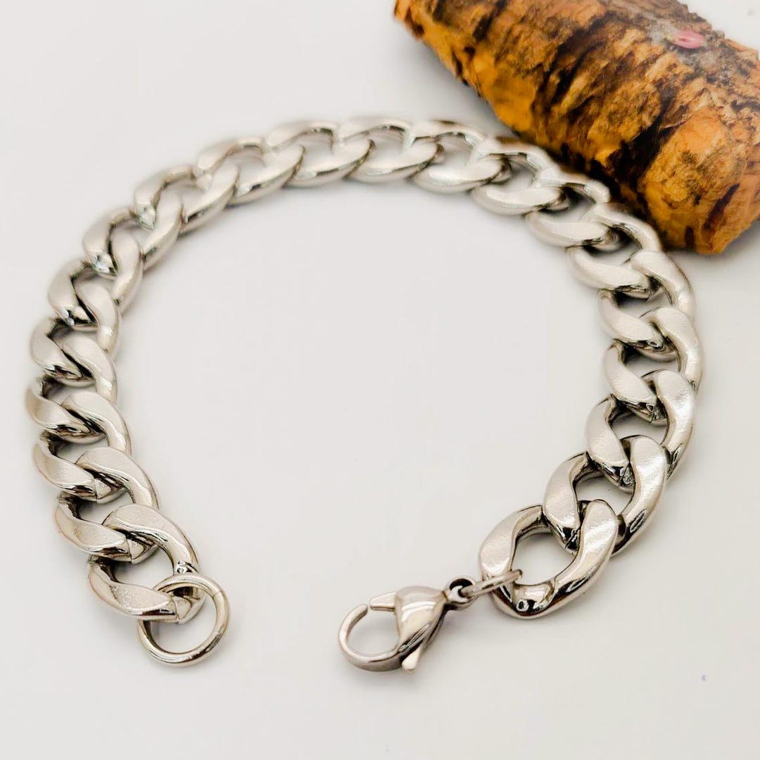 Large Link Steel Chain for Men, 12mm Wide. for Spain, Buy Today and ...