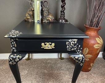 Leopard Print Painted Table - Etsy