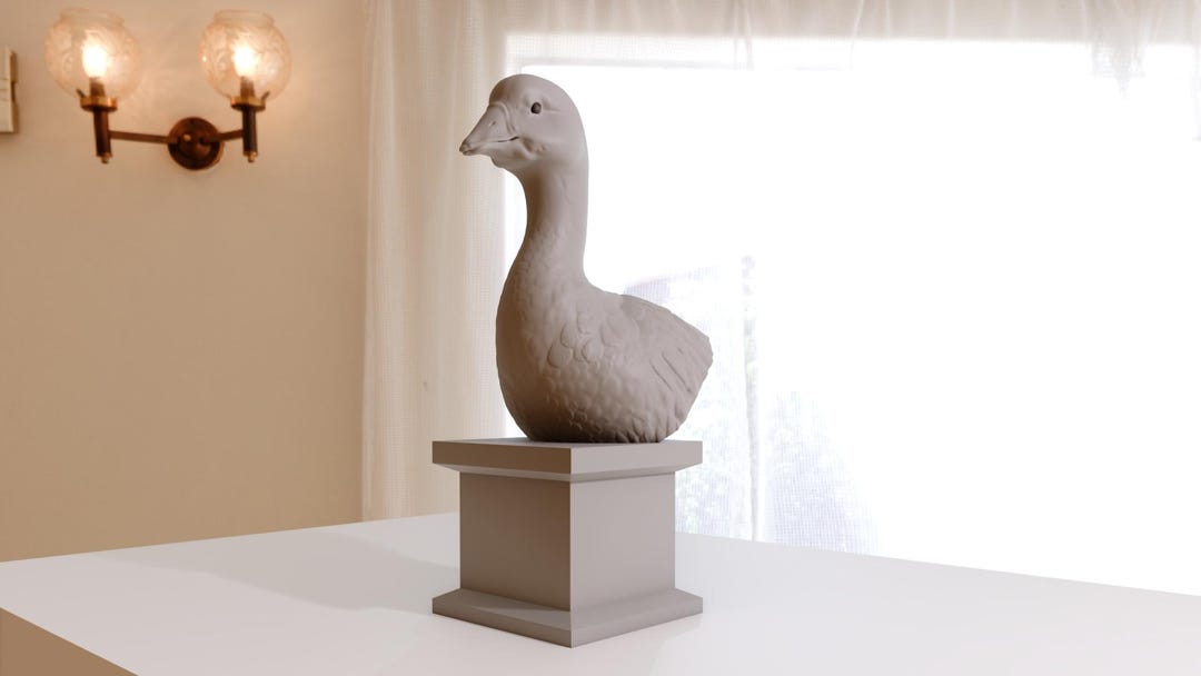 Goose Head Bust 3d Printing STL File - Etsy