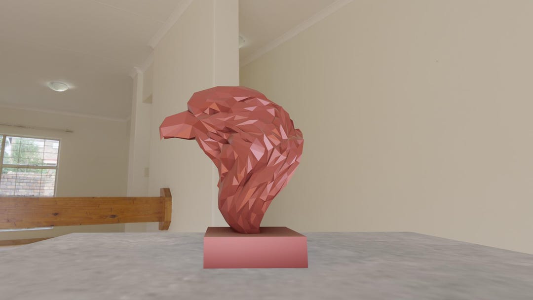 Eagle Bust Low Poly Statue 3d Printing STL File - Etsy