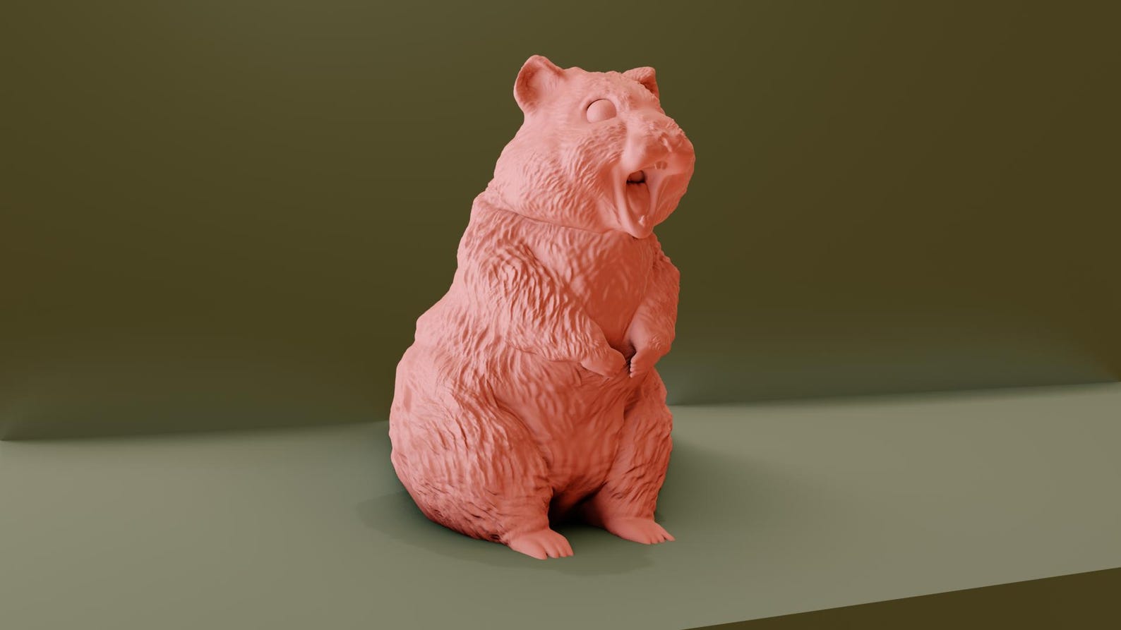 Hamster Screaming 3d Printing STL File - Etsy