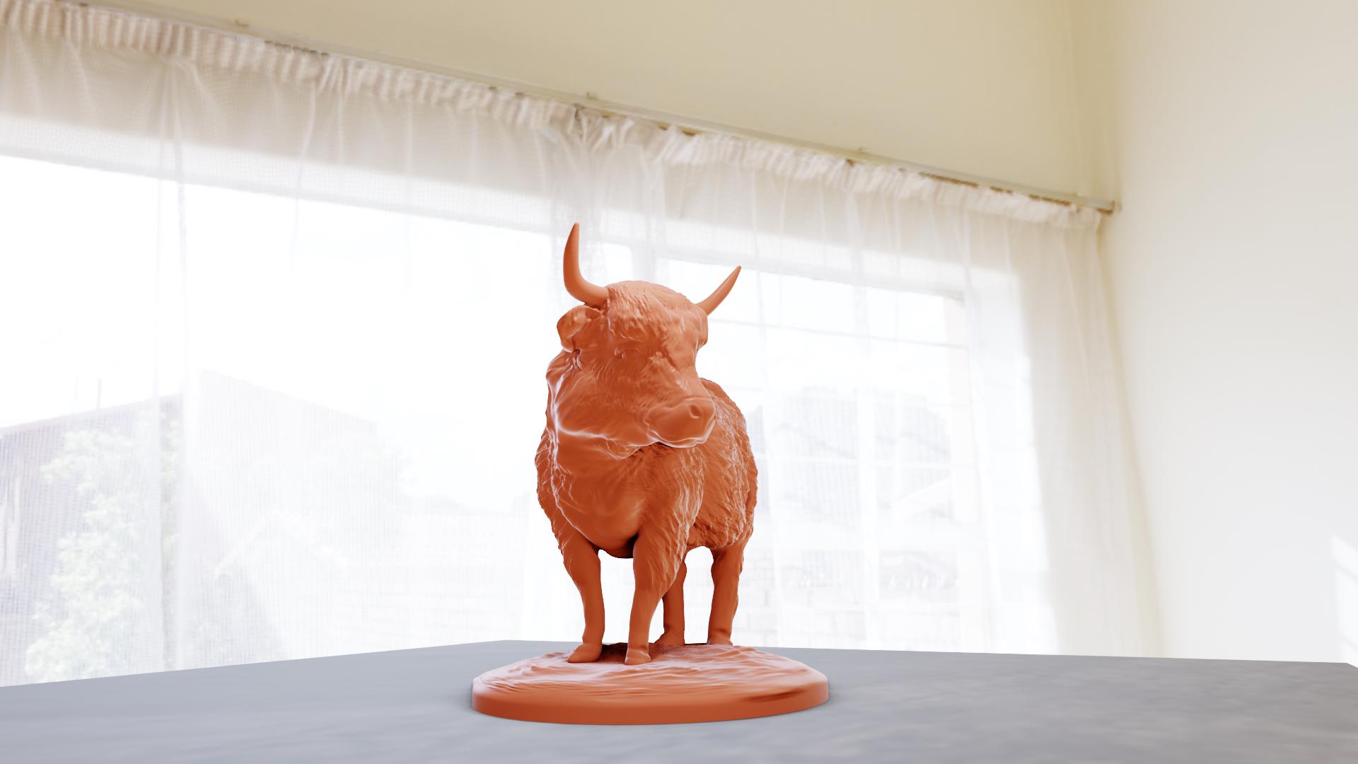 Highland Cow 3d Printing STL File - Etsy