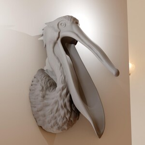 Pelican Head Wall Mount Mouth Open 3d Printing STL File - Etsy