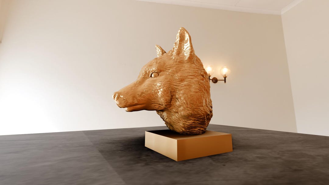 Fox Bust 3d Printing STL File - Etsy