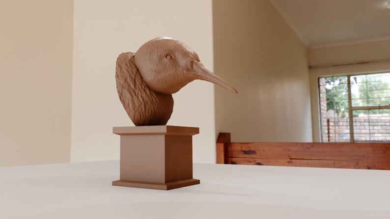 Kiwi Bird Bust 3d Printing STL File - Etsy