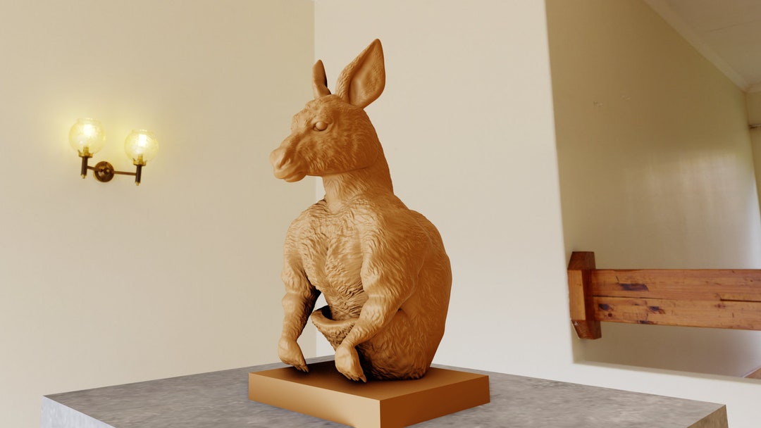 Kangaroo Bust Statue 3d Printing STL File - Etsy