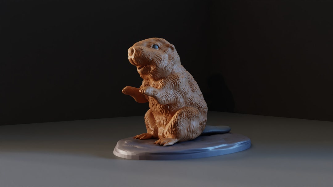 Beaver Standing 3d Printing STL File - Etsy
