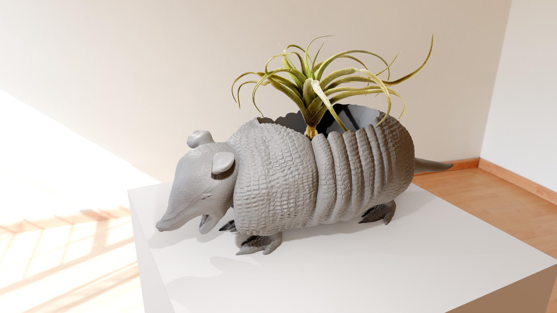 Armadillo Mouth Open Planter Pot Flower Vase 3d Printing STL File - Etsy
