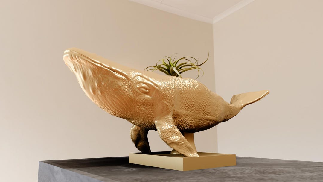 Whale Planter Pot Flower Vase Sperm Whale Blue Whale 3d Printing STL ...