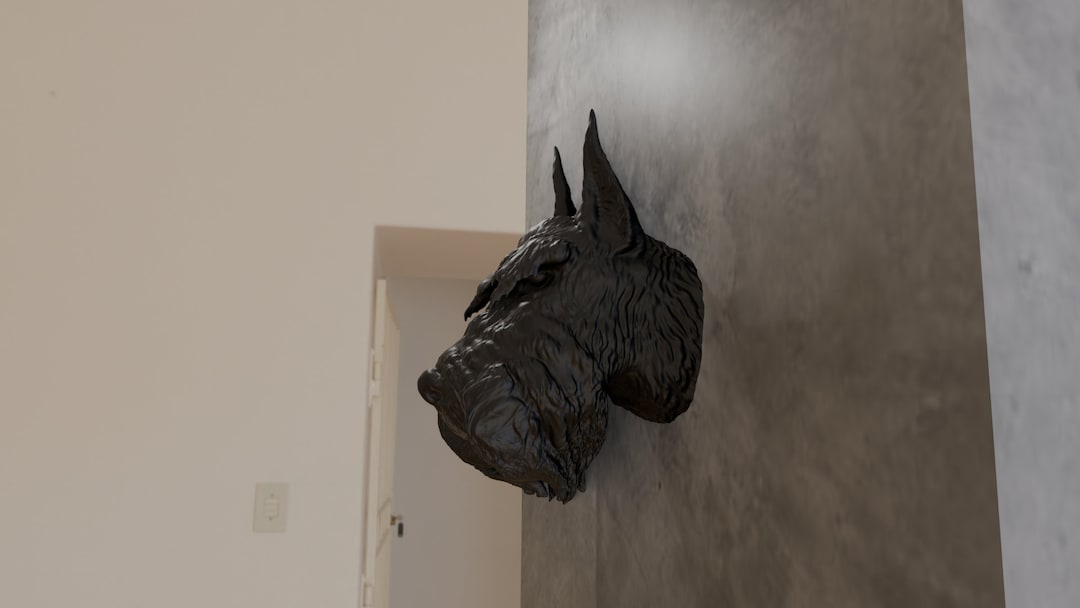 Giant Schnauzer Dog Head Wall Mount STL File - Etsy
