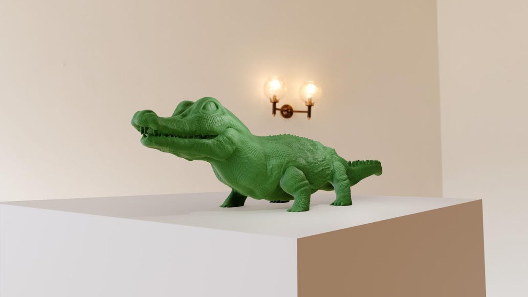 Caiman Crocodile 3d Printing STL File - Etsy