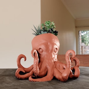 Octopus Planter Pot Flower Vase Printing STL File - Etsy