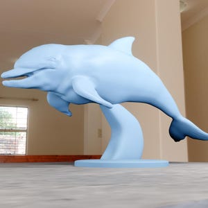 Dolphin Statue 3d Print STL File - Etsy