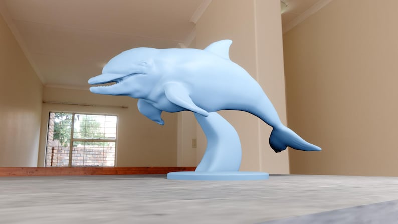 Dolphin Statue 3d Print STL File - Etsy