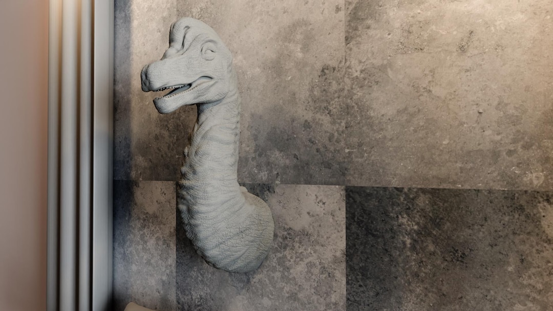 Brachiosaurus Dinosaur Head Wall Mount 3d Printing STL File - Etsy