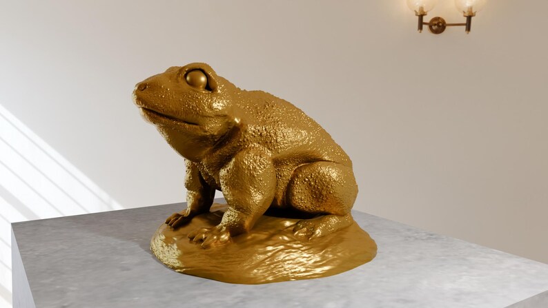 Frog Statue 3d Printing STL File - Etsy