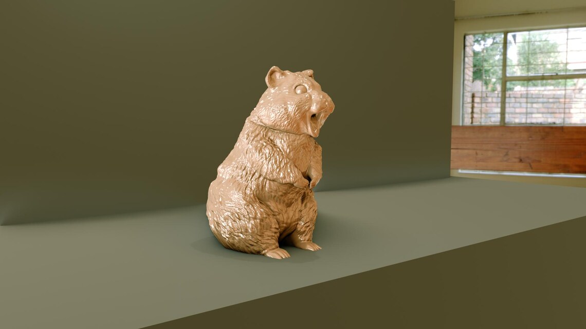 Hamster Screaming 3d Printing STL File - Etsy