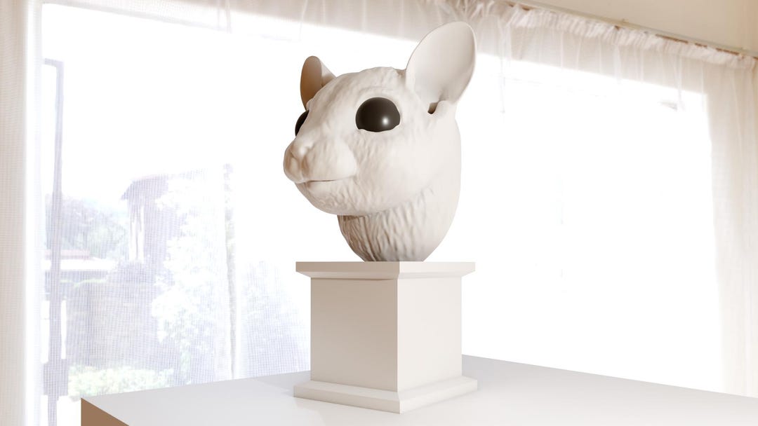 Sugar Glider Head Bust 3d Printing STL File - Etsy