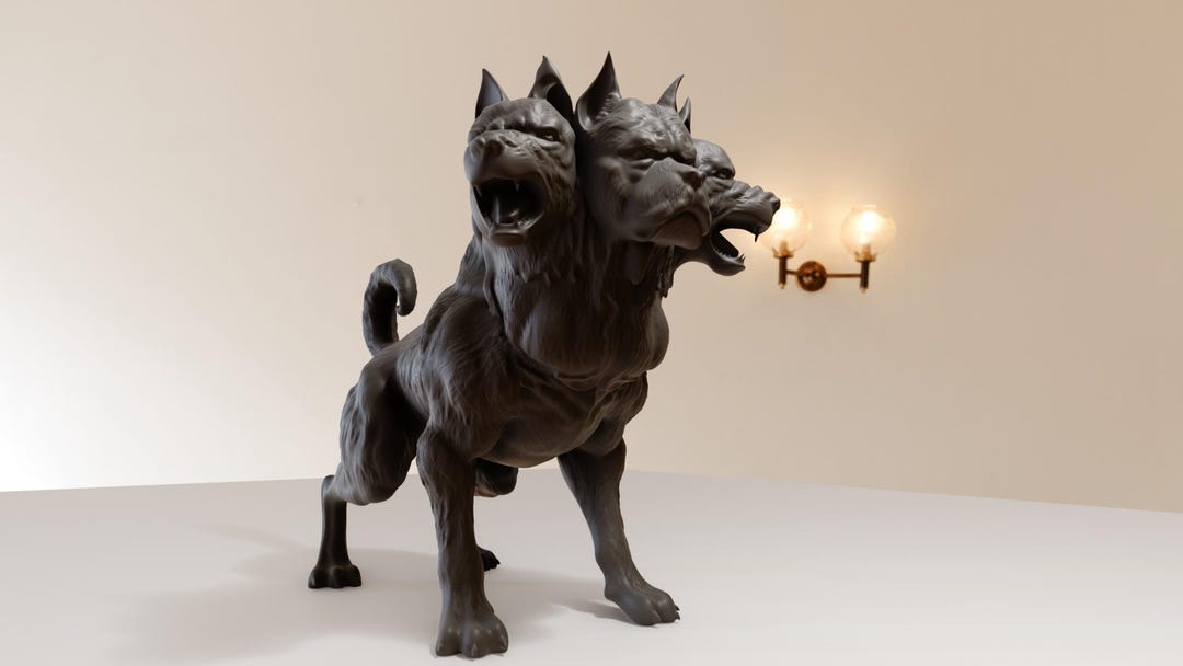 Cerberus Dog 3d Printing STL File - Etsy