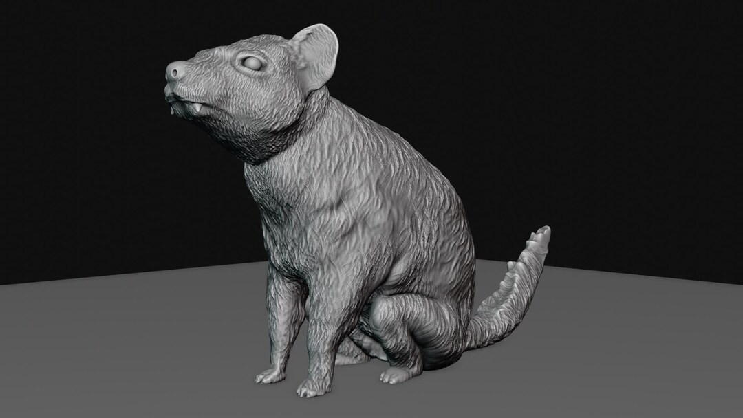 Tasmanian Devil Sitting Decor STL File - Etsy