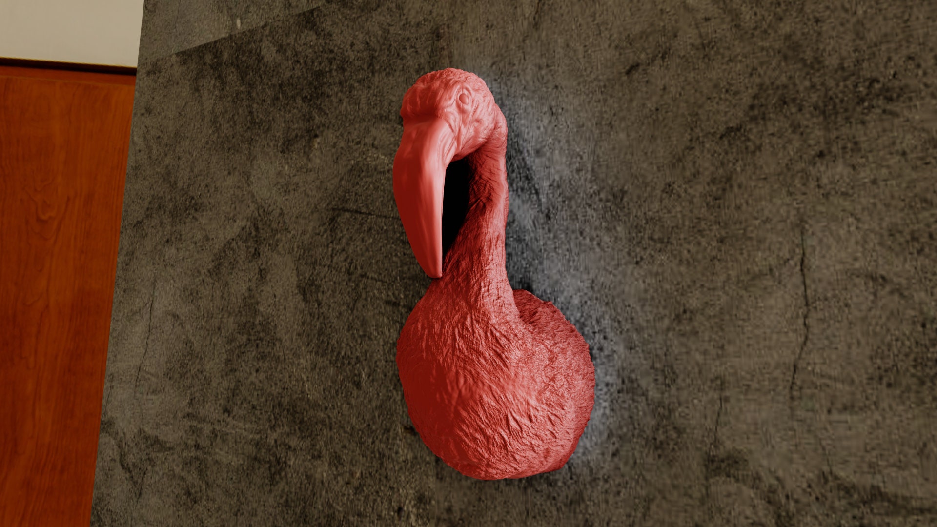 Flamingo Head Wall Mount 3d Printing STL File - Etsy