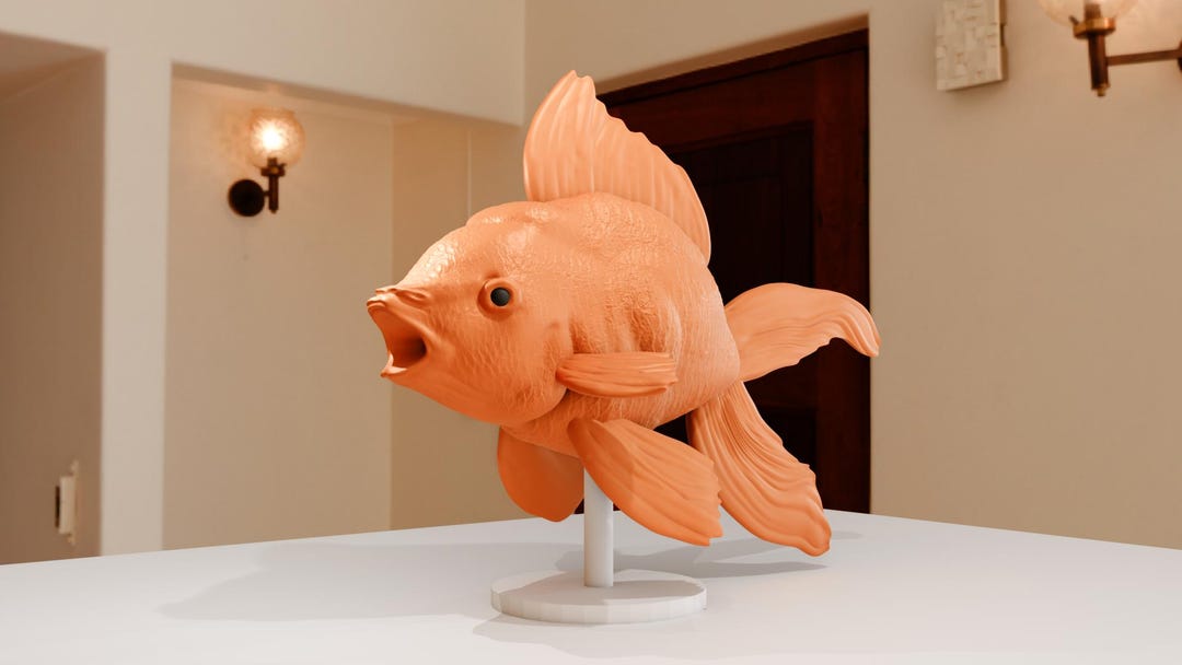 Gold Fish Mouth Open 3d Printing STL File - Etsy