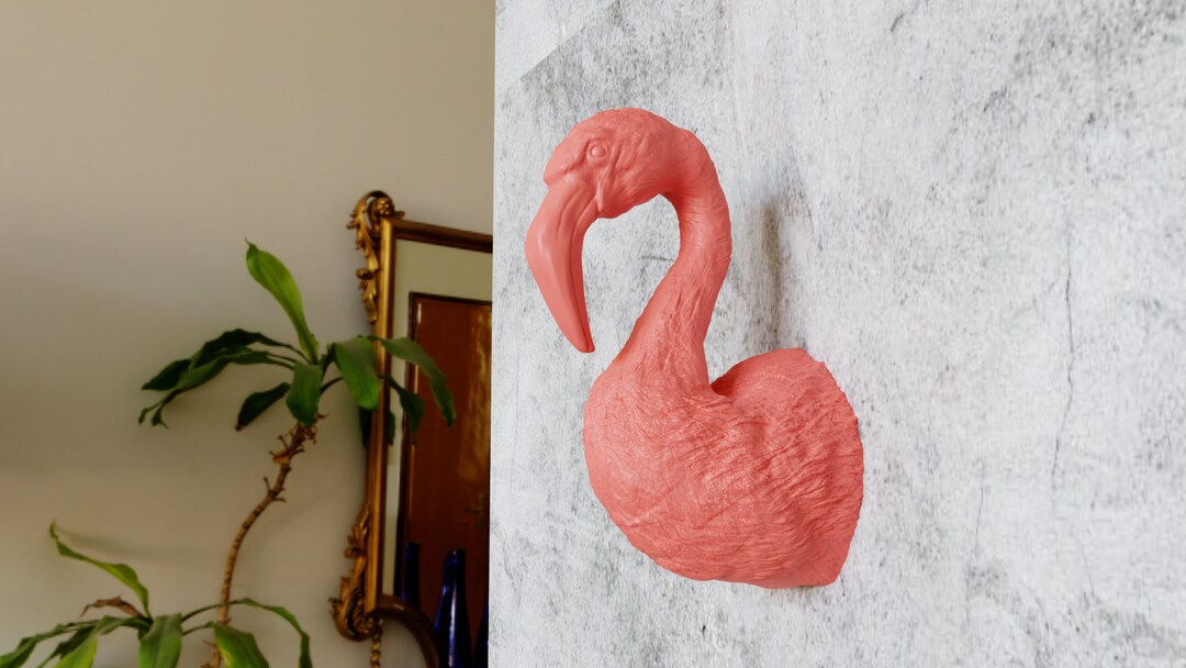 Flamingo Head Wall Mount 3d Printing STL File - Etsy