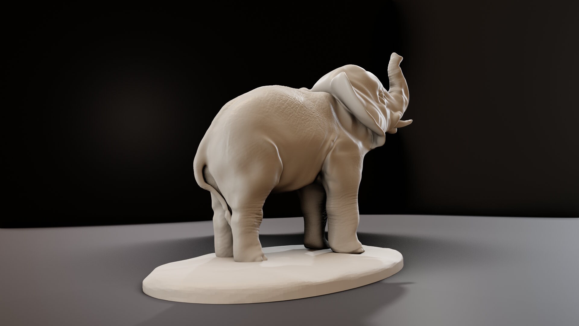 Elephant Calf Standing 3d Printing STL File - Etsy