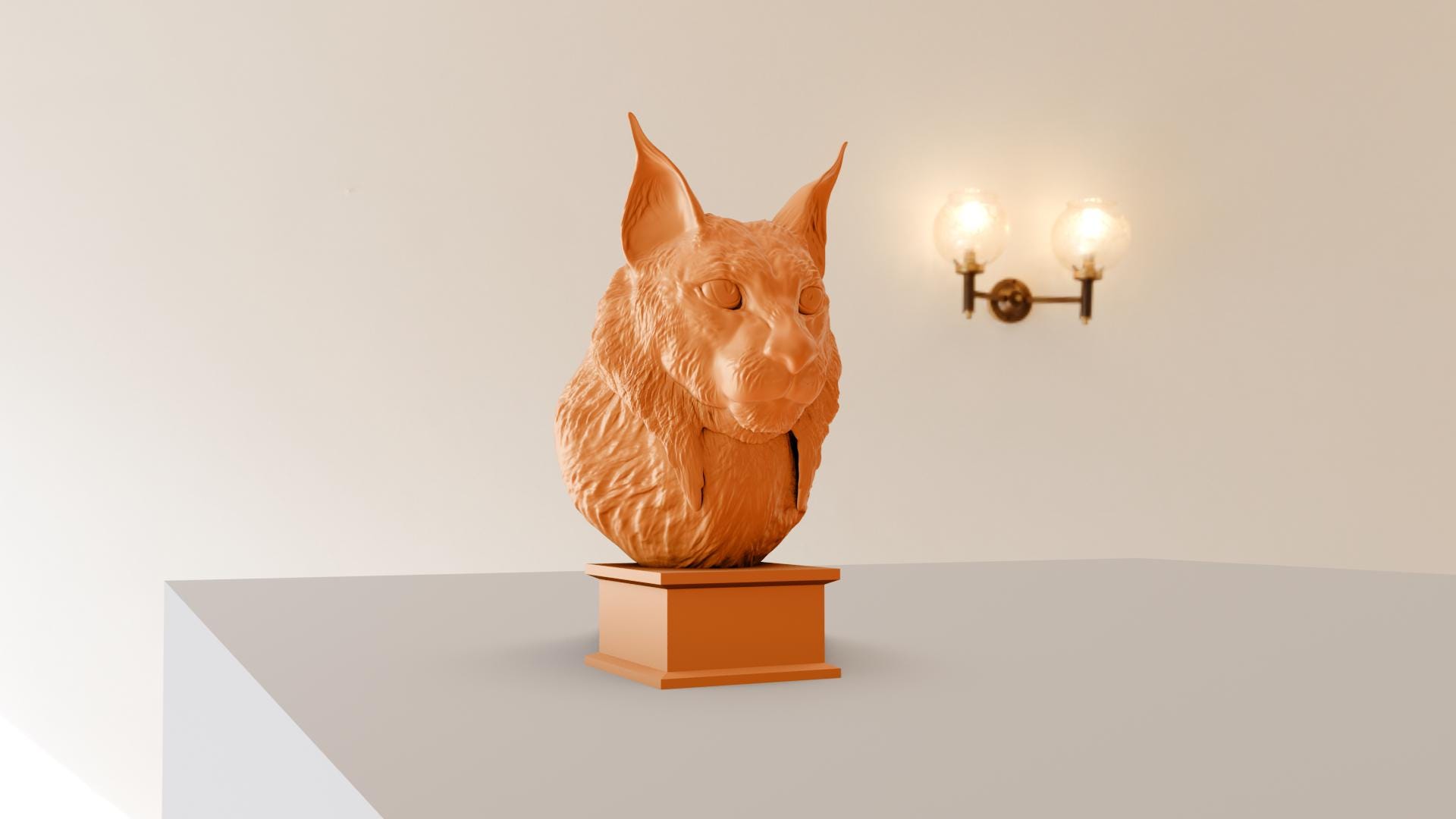 Lynx Roaring Statue 3d Printing STL File - Etsy