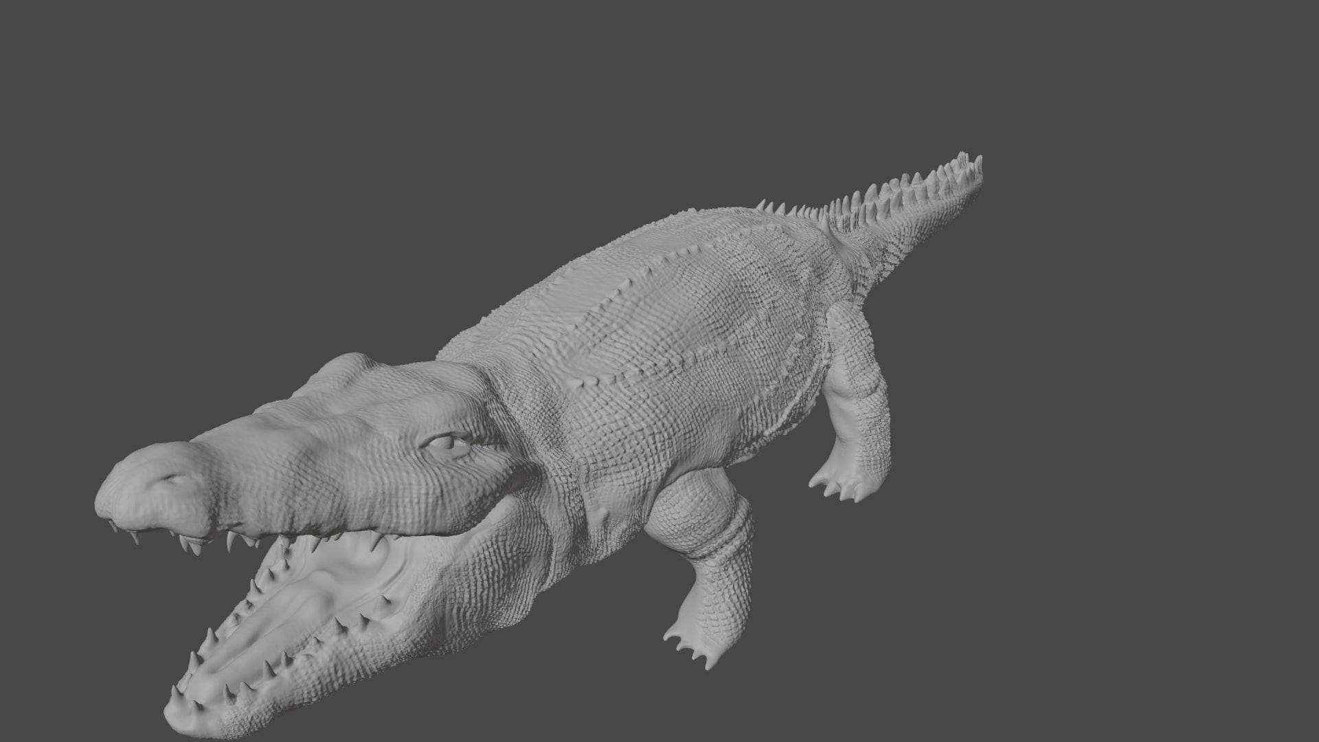Crocodile 3d Printing STL File - Etsy