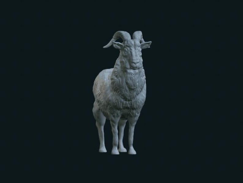 Goat Statue 3d Printing STL File - Etsy