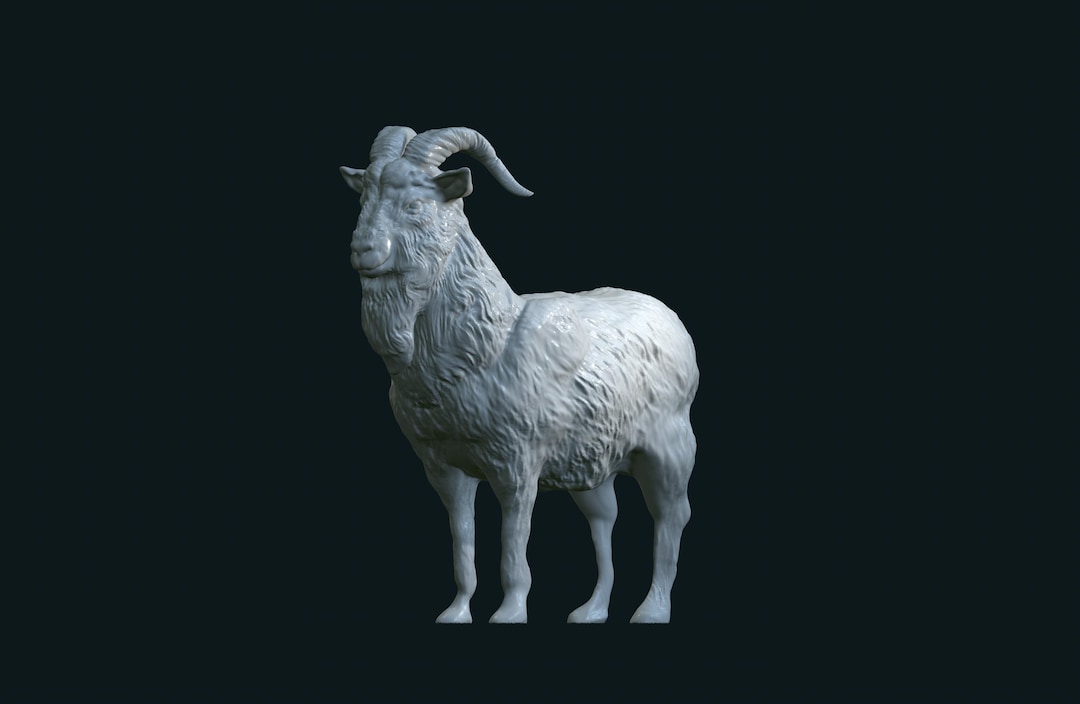 Goat Statue 3d Printing STL File - Etsy
