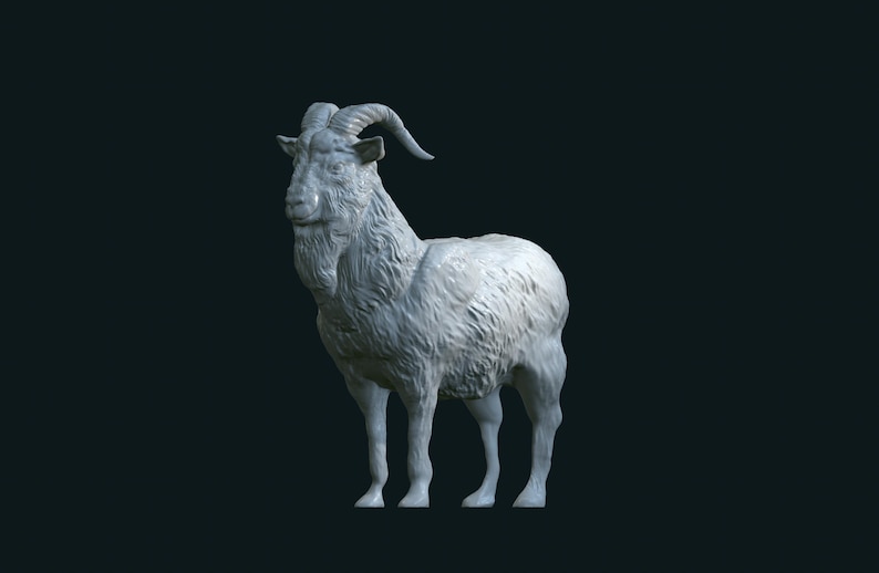Goat Statue 3d Printing STL File - Etsy
