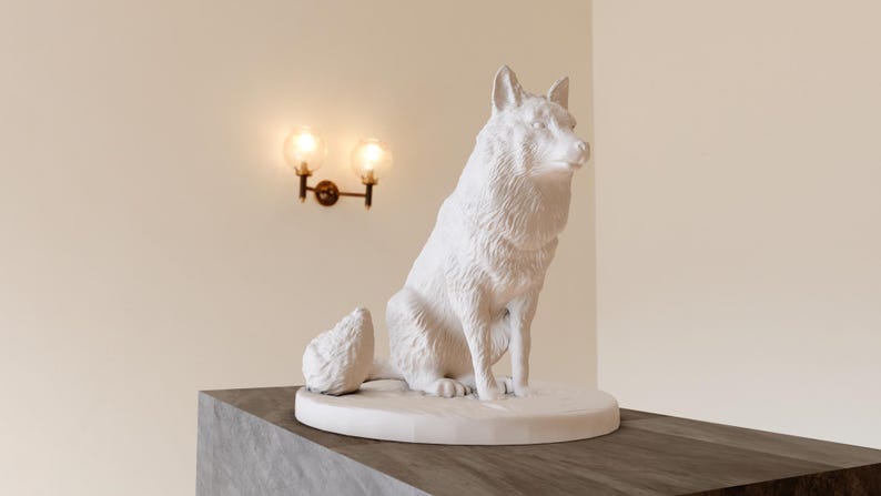Fox Sitting 3d Printing STL File - Etsy