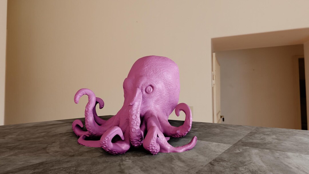 Octopus Statue Printing STL File - Etsy