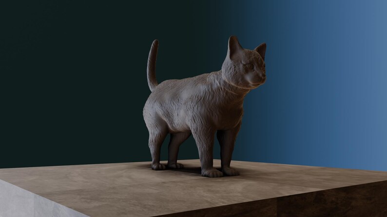 Cat 3d Printing STL File - Etsy