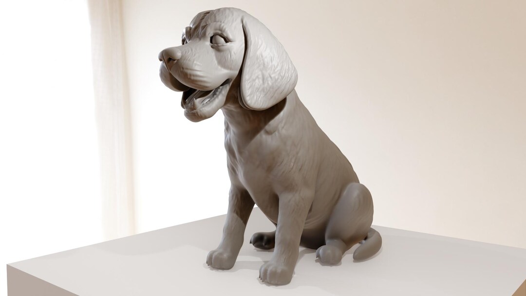 Beagle Dog Smiling Sitting 3d Printing STL File - Etsy