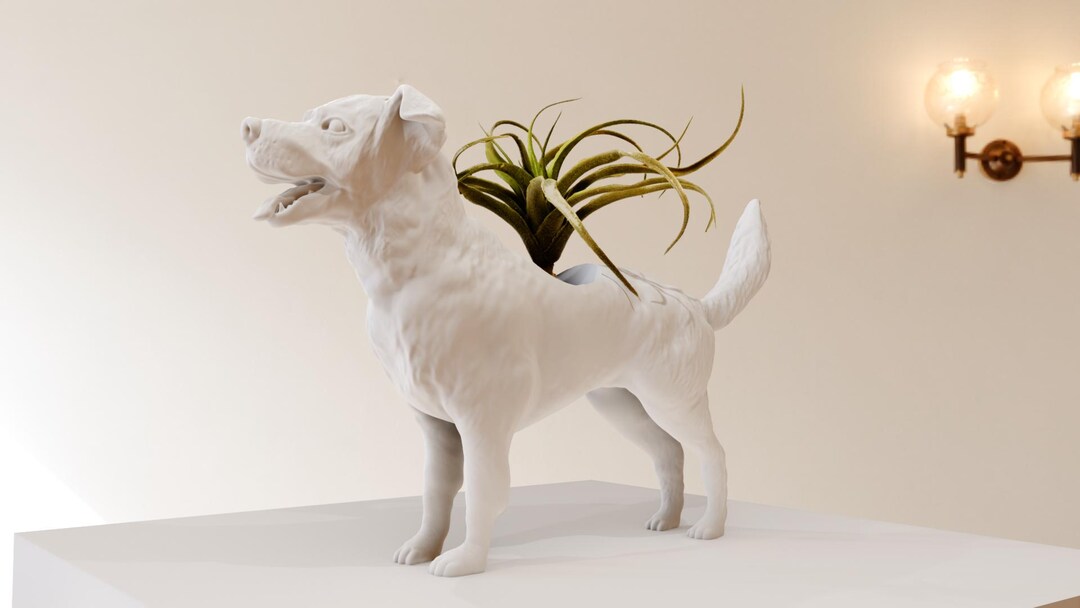 Jack Russel Terrier Mouth Open Planter 3d Printing STL File - Etsy