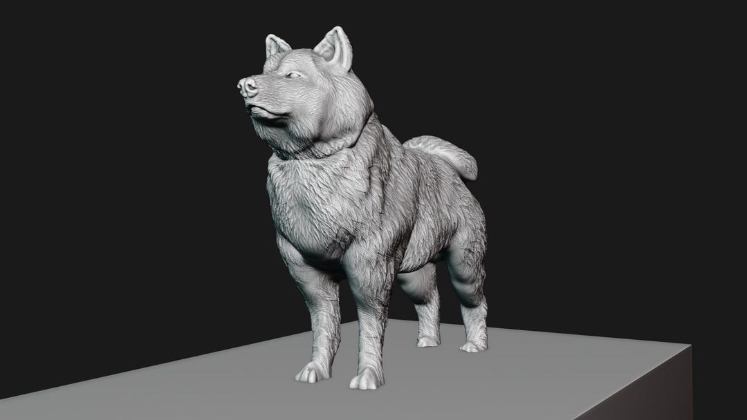 Akita Inu Dog 3d Printing STL File - Etsy