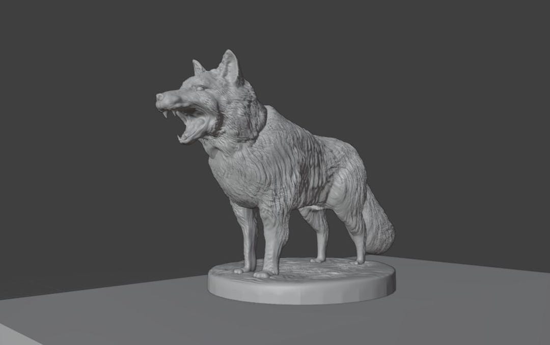 Fox Roaring Statue 3d Printing STL File - Etsy