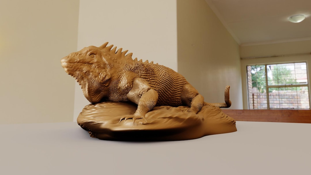 Iguana Lizard 3d Printing STL File - Etsy