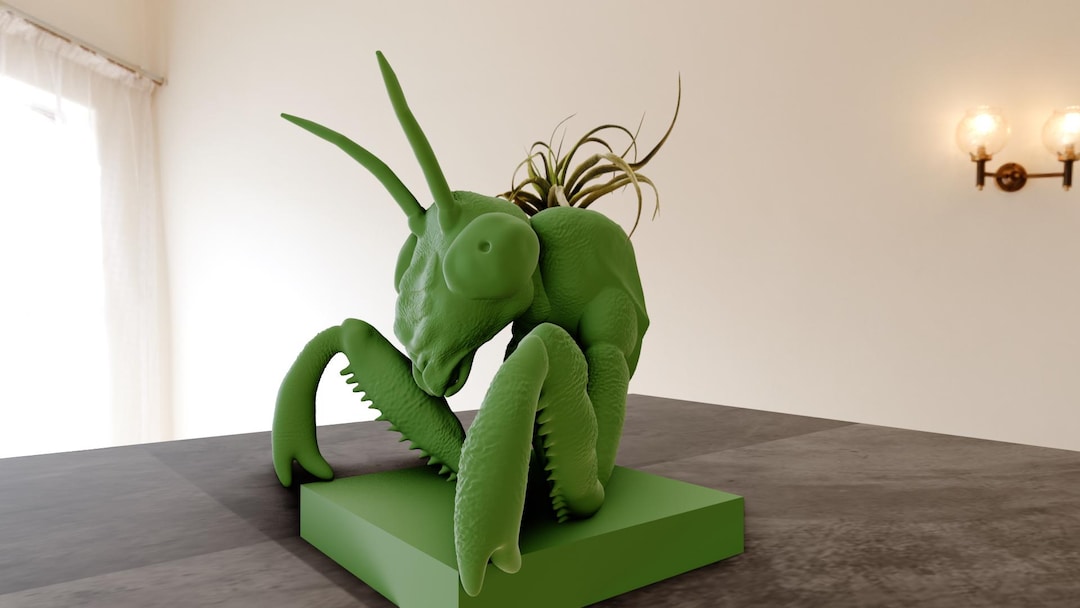 Praying Mantis Bust Planter Pot Flower Vase 3d Printing STL File - Etsy