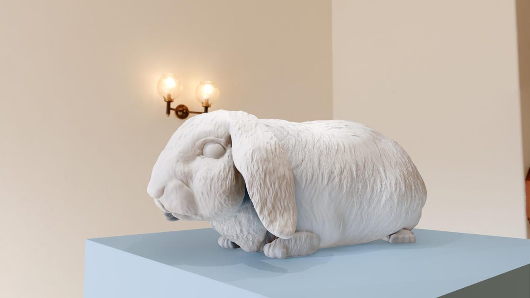 Bunny Rabbit STL File - Etsy