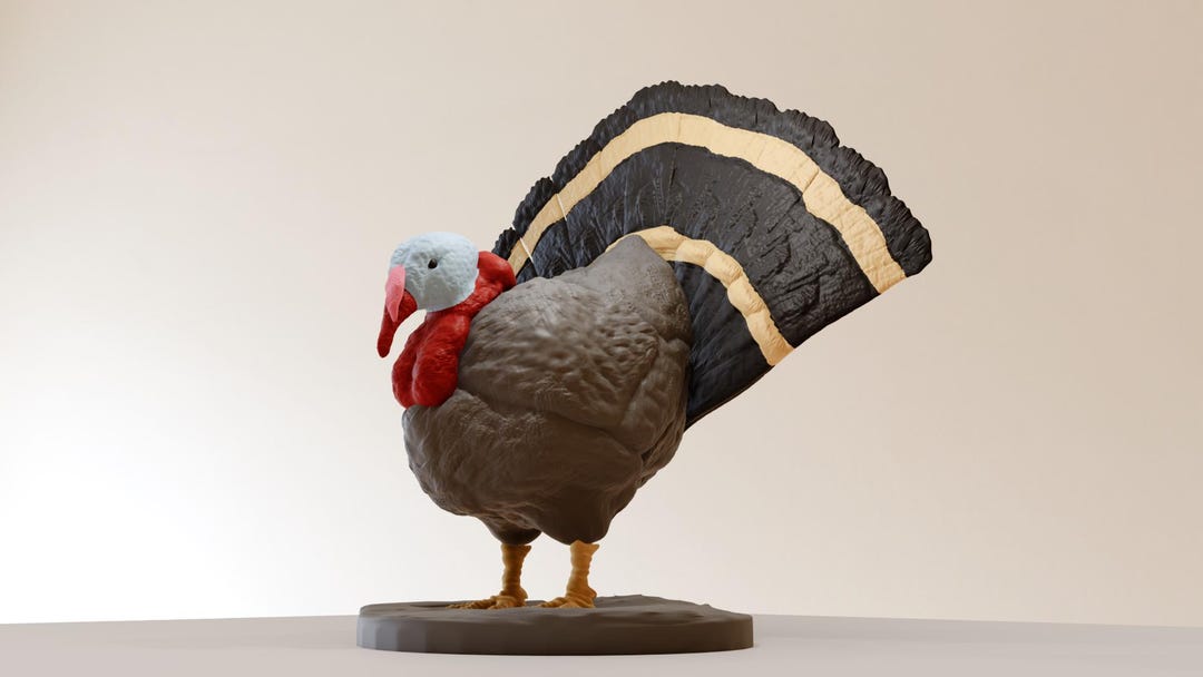 Turkey Bird 3d Printing STL File - Etsy