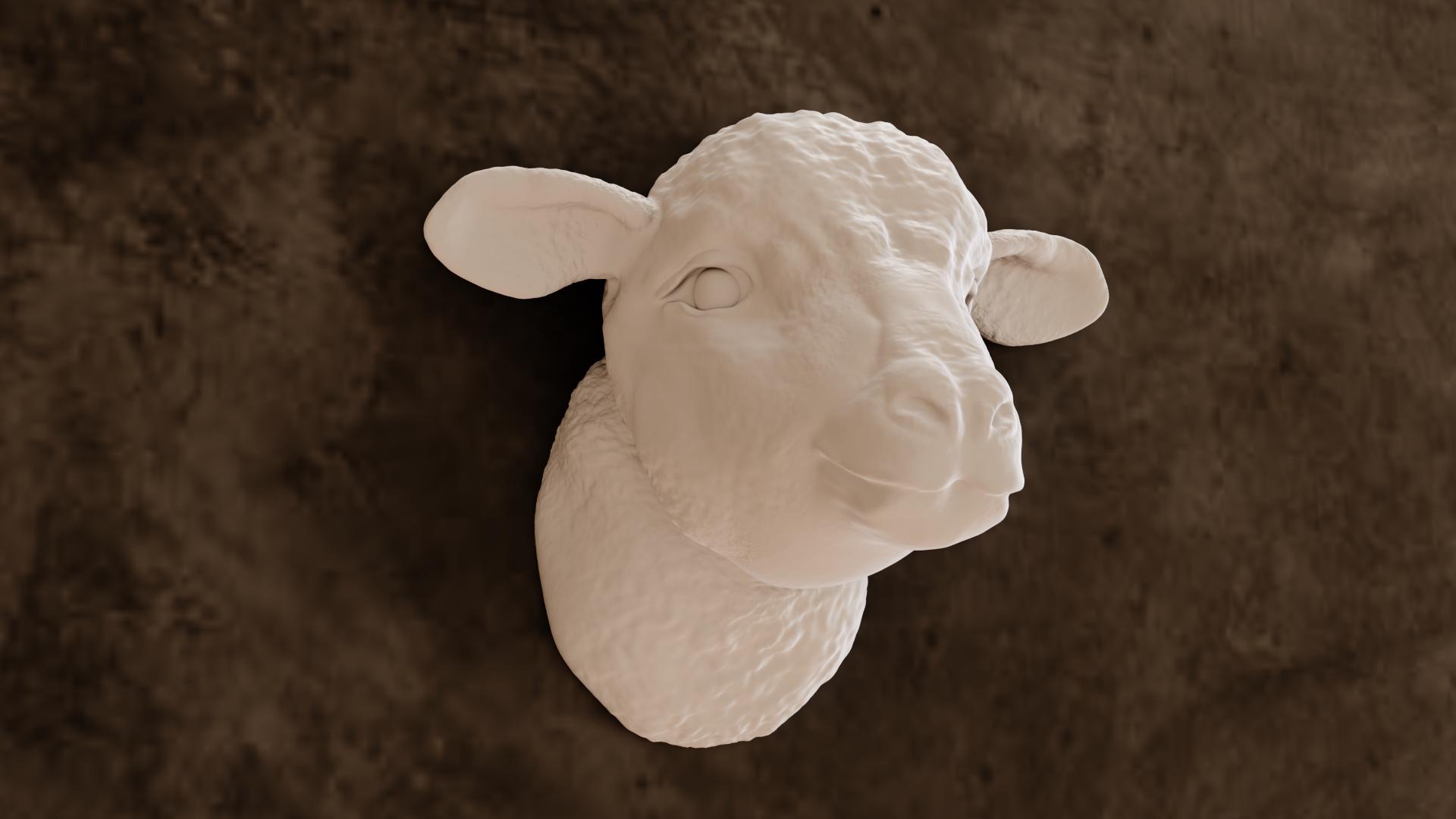 Goat Lamb Wall Mount 3d Printing STL File - Etsy