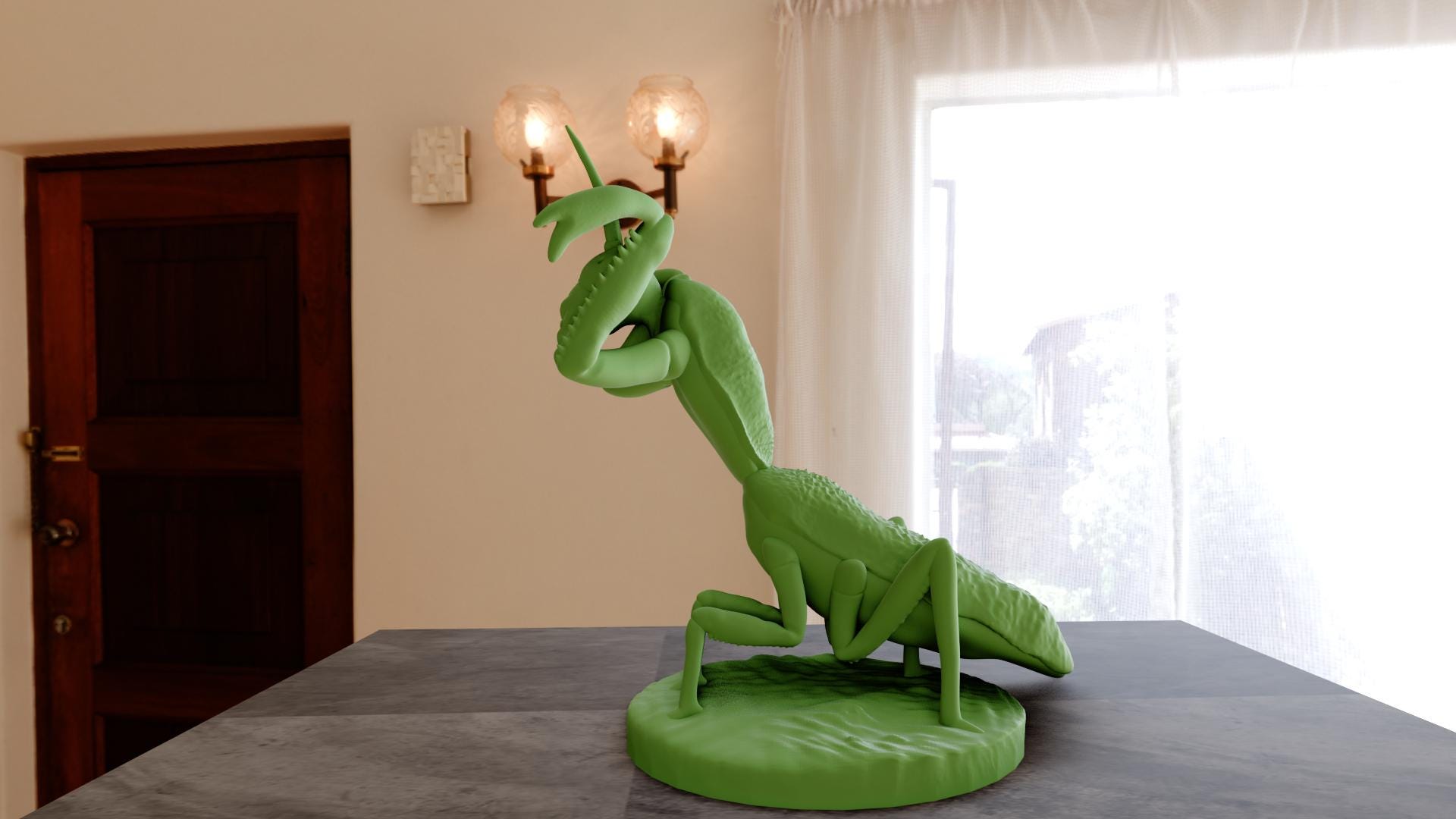Praying Mantis Attacking Pose 3d Printing STL File - Etsy
