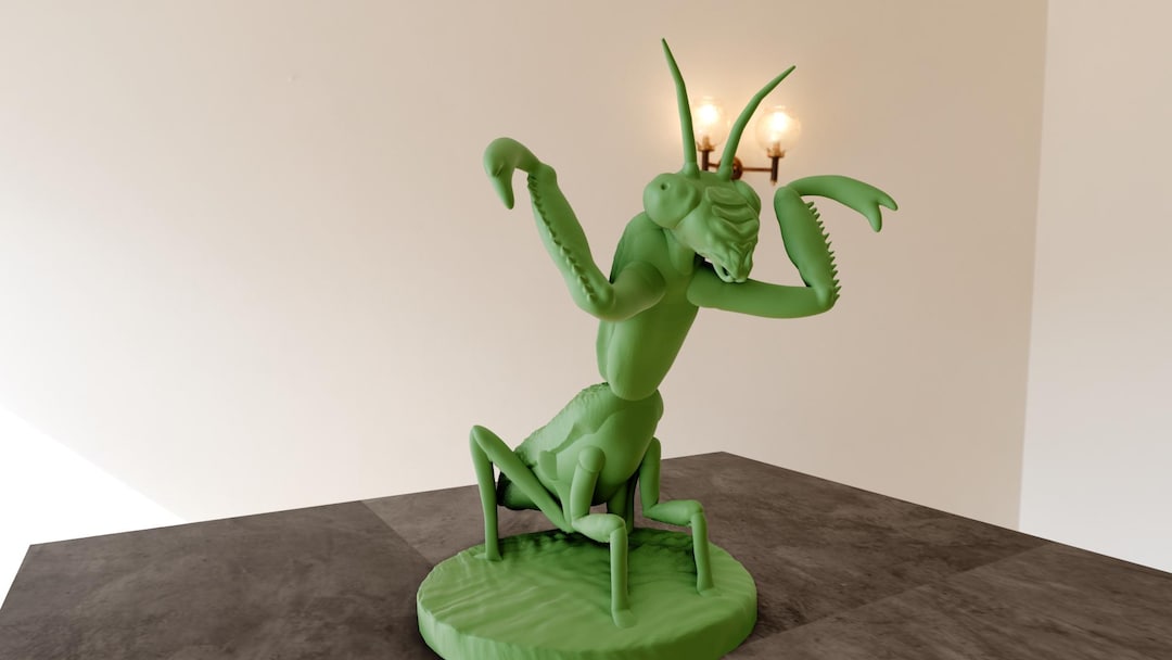 Praying Mantis Attacking Pose 3d Printing STL File - Etsy